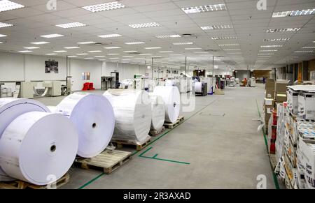Inside a Printing and Packaging Factory Facility Stock Photo - Alamy