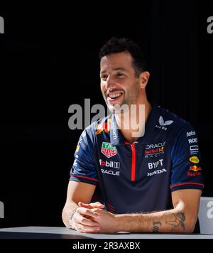 Australian Formula one driver Daniel Ricciardo arrives at the ...