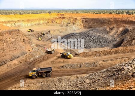 Open Pit Manganese Mining and Equipment Stock Photo - Alamy