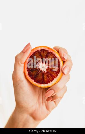 Bloody orange drink and ingredients Stock Photo - Alamy