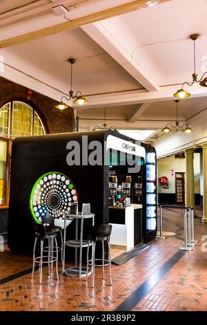 Pop Up Coffee Shop at Train Station Stock Photo - Alamy