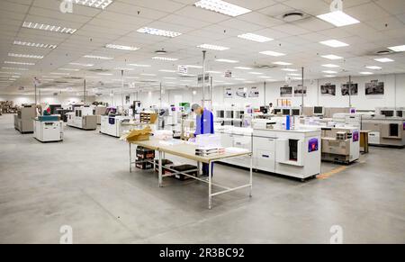 Inside a Printing and Packaging Factory Facility Stock Photo - Alamy