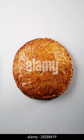 Three kings cake or galette des rois in French. Traditional epiphany ...