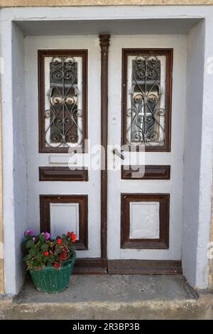 Old front door, Lassan Stock Photo - Alamy