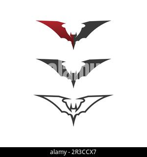 bat wing vector icon logo template illustration design Stock Vector ...