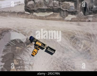 aerial view of a front loader Stock Photo - Alamy