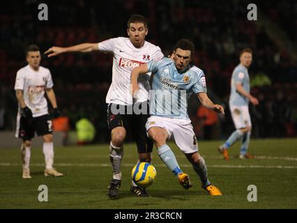 Ben Chorley of Leyton Orient and Corry Evans of Hull City A.F.C. and ...