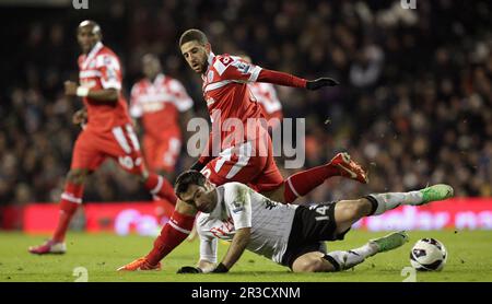 Fulham's Giorgos Karagounis Stock Photo - Alamy