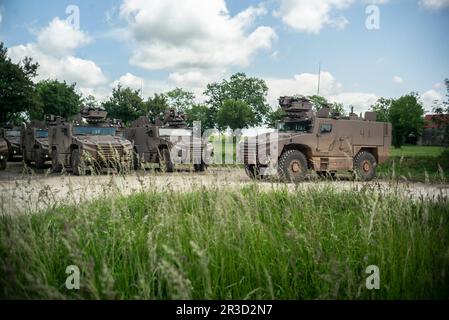 Caylus, France. 23rd May, 2023. Presentation of French VBMR-L "Serval ...