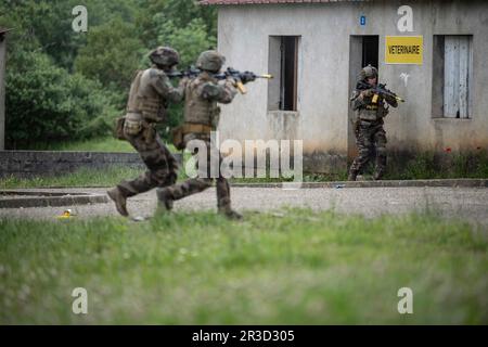 Caylus, France. 23rd May, 2023. Presentation of French VBMR-L "Serval ...