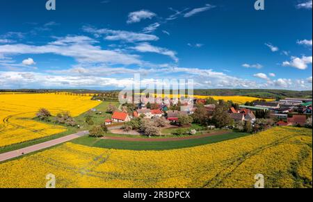 Aerial photograph Hermerode Mansfeld Stock Photo - Alamy