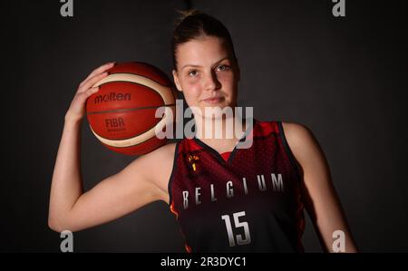 Wilrijk, Belgium. 23rd May, 2023. Belgium's Betty Mununga poses for the ...