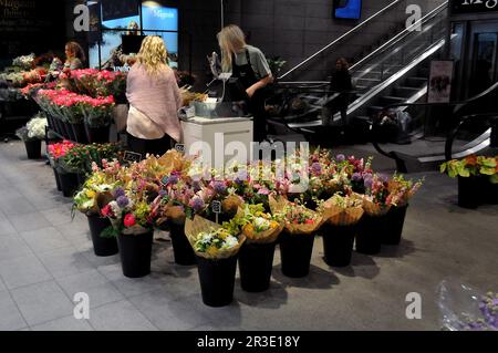 23 May 2023/ Flower bouquets display at floower shop in danish capital ...
