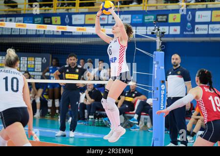 Lea Deak of Croatia in action during the DHL Test Match Tournament ...