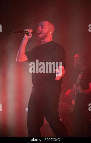 Naples, Italy. 23rd May, 2023. The Italian singer Raf performs live at ...