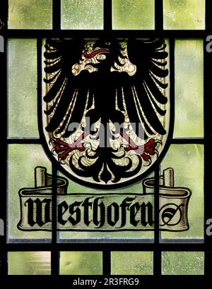 Historical coat of arms of Altena, Castle Museum, Altena Castle, Altena ...