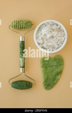 Face rollers gouache massager scraper, made of natural amethyst. Self ...