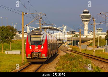 Bombardier Talent 2 regional train at Munich airport in Germany ...