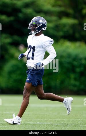 Seattle Seahawks cornerback Devon Witherspoon (21) in action during ...