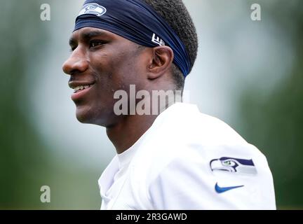 Seattle Seahawks safety Jerrick Reed II (32) reacts as he walks off the ...