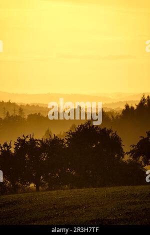 Dramatic Sunset After Summer Rain Storm Stock Photo - Alamy