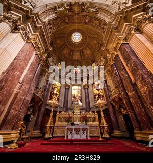 Interior shot altar, Berlin Cathedral, Berlin, Germany, Europe Stock ...