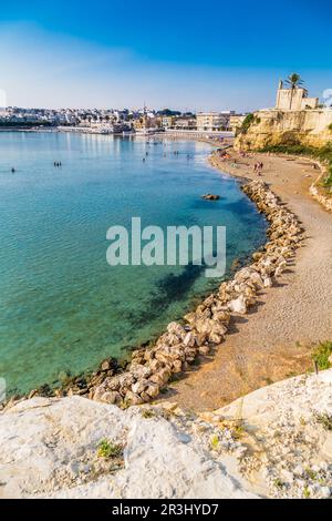 Bay of Apulian ancient town in the Salento peninsula in Italy Stock ...