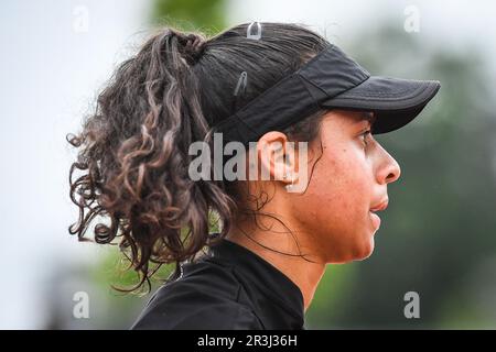 Emeline DARTRON of France during the second qualifying day of Roland ...