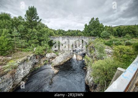 Garve, Blackwater Falls, Scotland, Highland, Great Britain Stock Photo ...