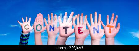 Children Hands Building Colorful English Word Holiday. White Isolated ...