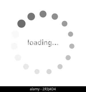 Circle scale download status, download progress on white background ...