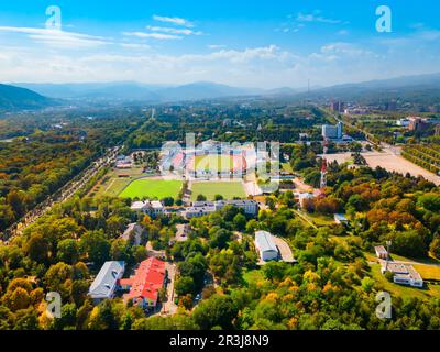 Nalchik aerial panoramic view. Nalchik is the capital city of the ...