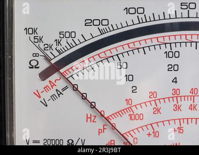 Vintage analog multimeter Stock Photo - Alamy