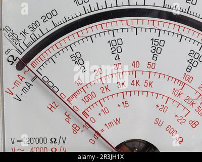 Vintage analog multimeter Stock Photo - Alamy