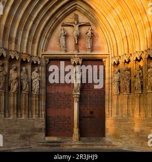 Triangle portal with the twelve apostles, Erfurt Cathedral, Erfurt ...