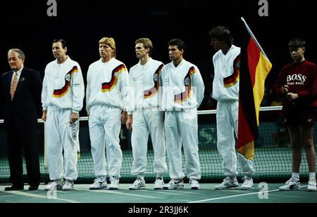 Boris Becker, Michael Stich, Eric Jelen, Carl Uwe Steeb und Patrik ...