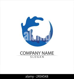 Water drop logo vector illustration template design Stock Vector Image ...