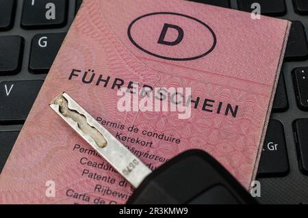 Driver's license exchange at the driver's license office Stock Photo ...
