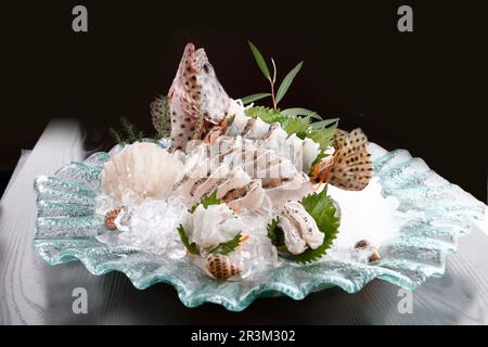 Humpback grouper(panther grouper) sashimi for hot pot,yakiniku ...