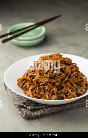 Stir- fried smoked bamboo shoots Stock Photo - Alamy