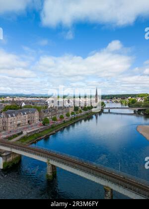 Aerial photo Perth, Perthshire, Scotland, UK Stock Photo - Alamy