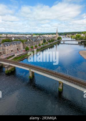 Aerial photo Perth, Perthshire, Scotland, UK Stock Photo - Alamy