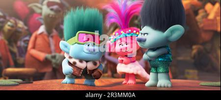Trolls Band Together John Dory, Poppy & Branch Stock Photo - Alamy