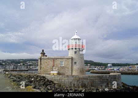 Old Howth Harbour Lighthouse Stock Photo - Alamy