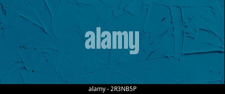 wall stucco putty blue color in the form of a background Stock Photo ...