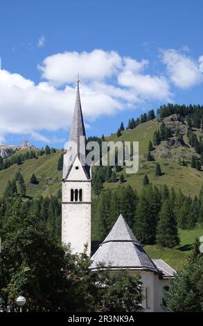 Church in Arabba Stock Photo - Alamy