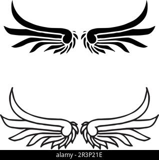 Falcon Wing Logo Template vector icon design Stock Vector Image & Art ...