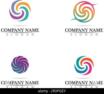 circle logo and symbols business technology Stock Vector Image & Art ...