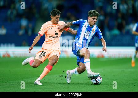 Nahuel Molina of Atletico de Madrid during the Spanish championship La ...