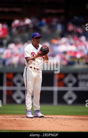 Philadelphia Phillies' Ranger Suarez plays during a baseball game ...
